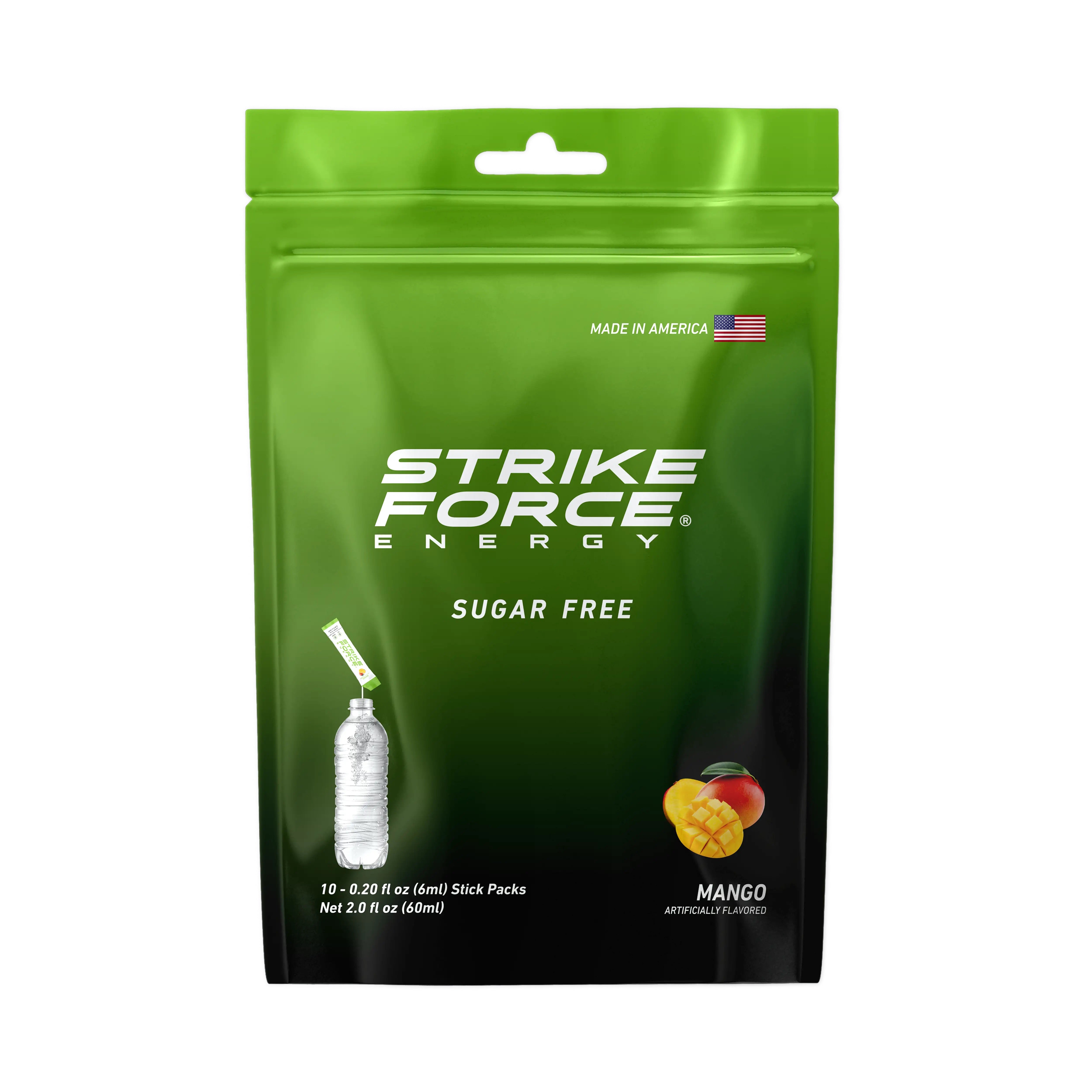 Strike Force Energy Mango - 10 Liquid Packs – Strike Force Beverage